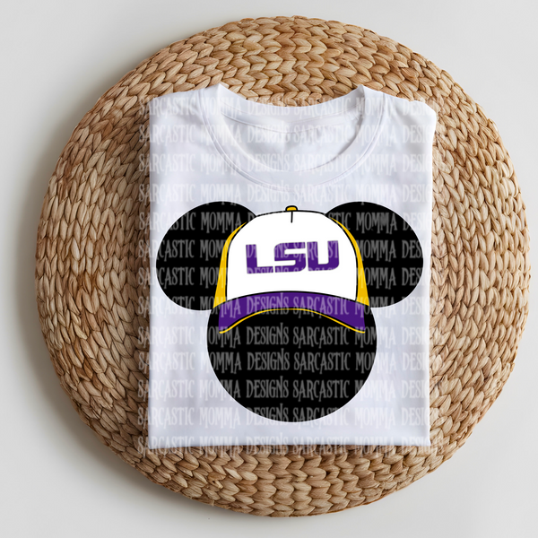 LSU Tigers Mickey Head PNG File – Sarcastic Momma Designs