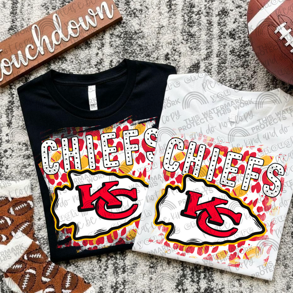 Chiefs Leopard PNG File – Sarcastic Momma Designs